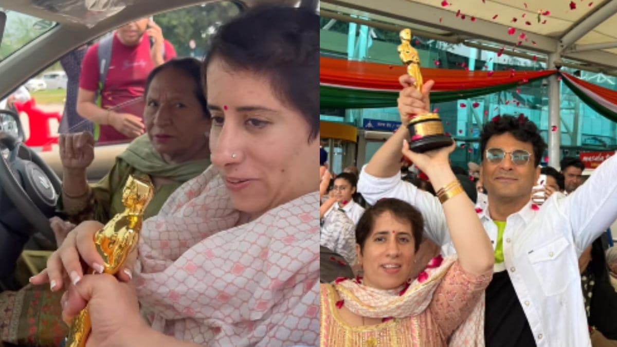 Vikas Khanna’s Mom Drives Oscar Winner Guneet Monga, Trophy To Golden ...