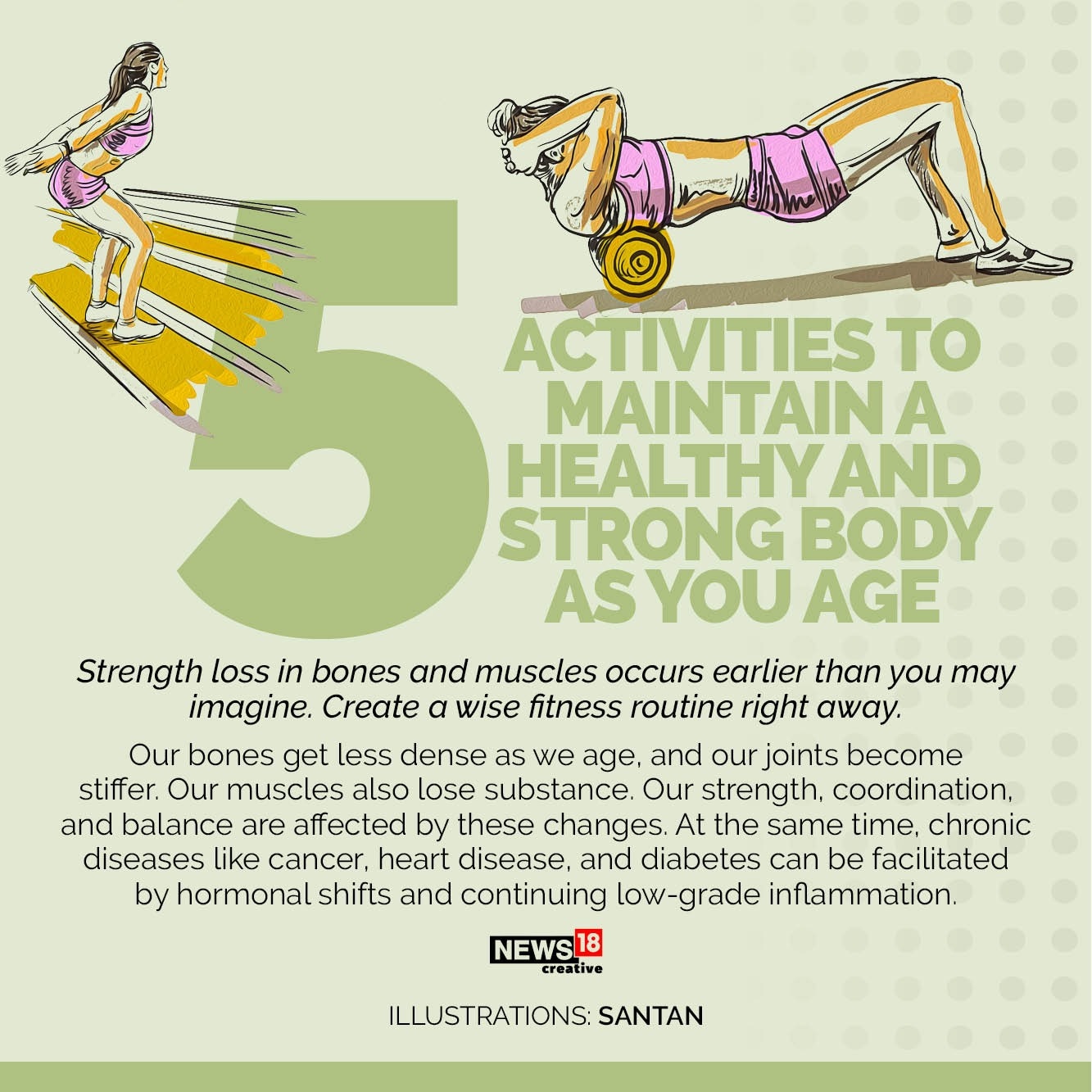 In Pics- Follow This Workout Routine To Stay Fit As You Age - News18