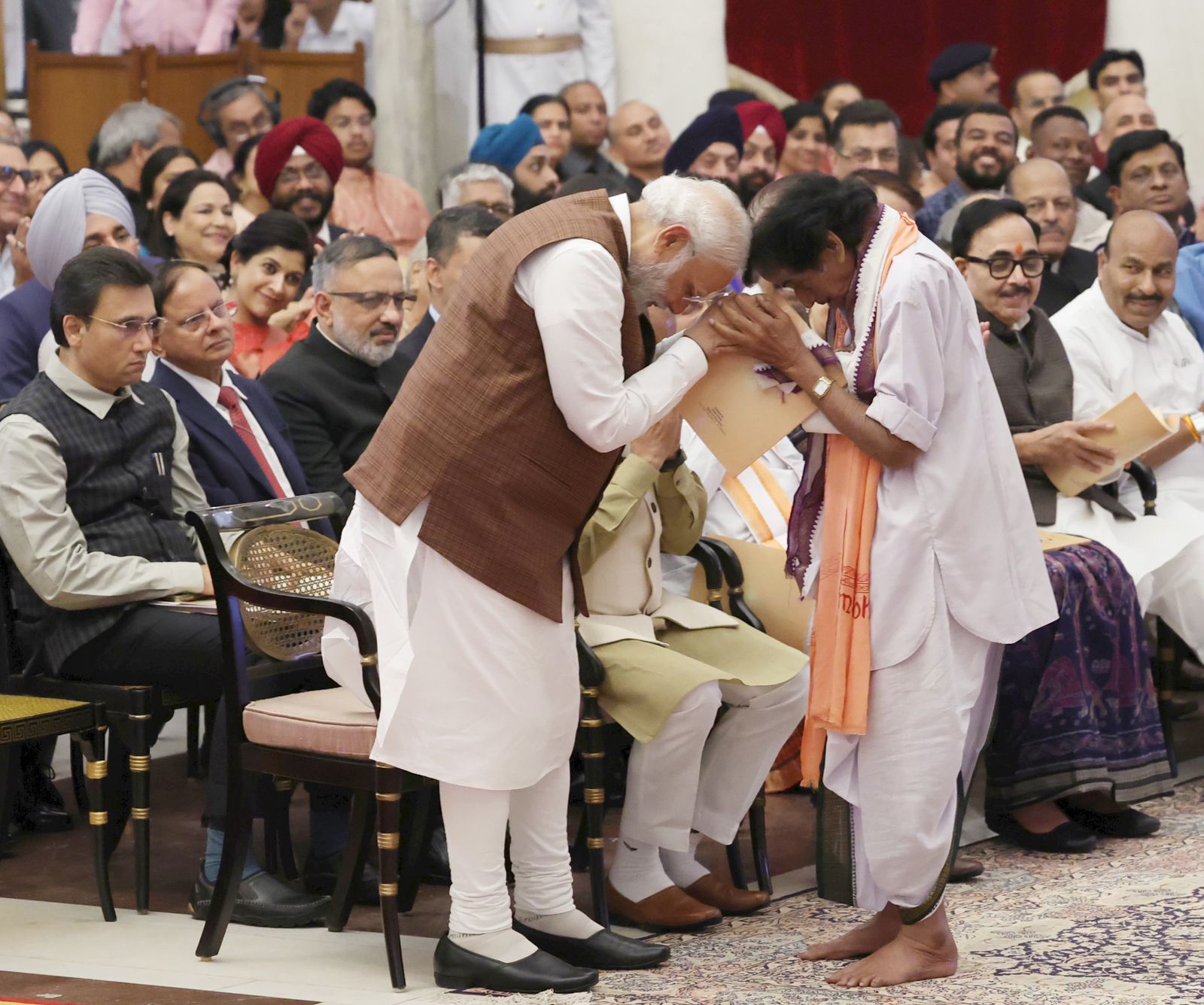 In Pics | PM Modi, Amit Shah & Other Union Ministers Greet Padma ...
