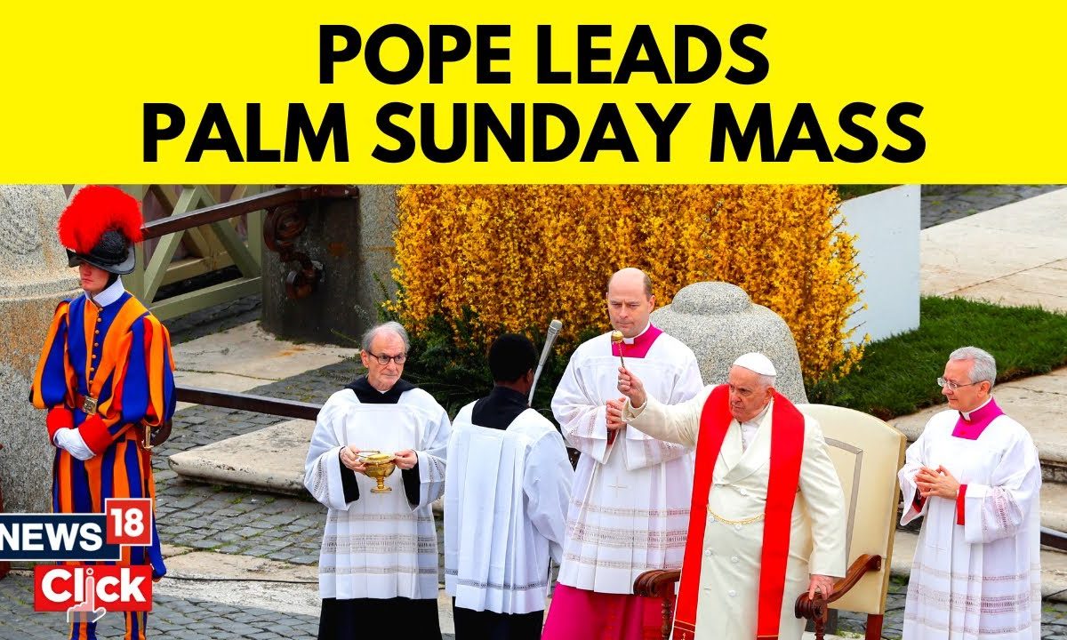 Pope Francis Leads Palm Sunday Mass After Hospital Stay | Palm Sunday ...