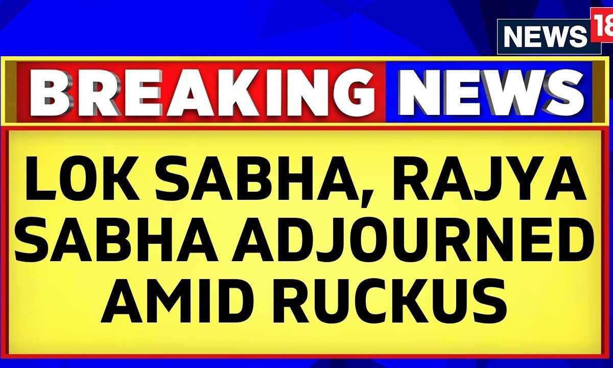 Parliament Session Lok Sabha Rajya Sabha Adjourned Amid Ruckus