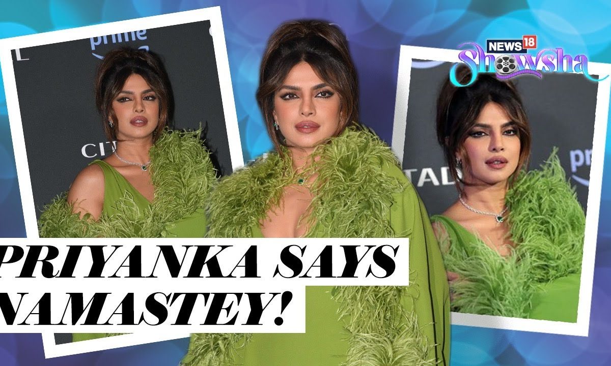 Desi Girl Priyanka Dazzles At Citadel Screening Big B Gets Blue