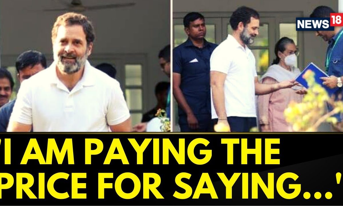 This Is The Price That I Am Paying For Speaking Truth Rahul Gandhi As