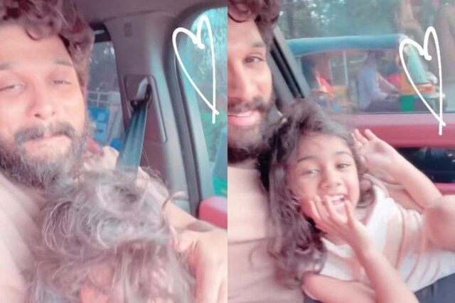 Allu Arjun Teases Daughter Arha, Plays With Her Hair In Adorable Video ...
