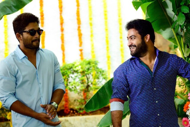 Allu Arjun Sends Jr NTR Hugs In Return of Birthday Wishes, RRR Star Replies 'Only Hugs? Where's ...