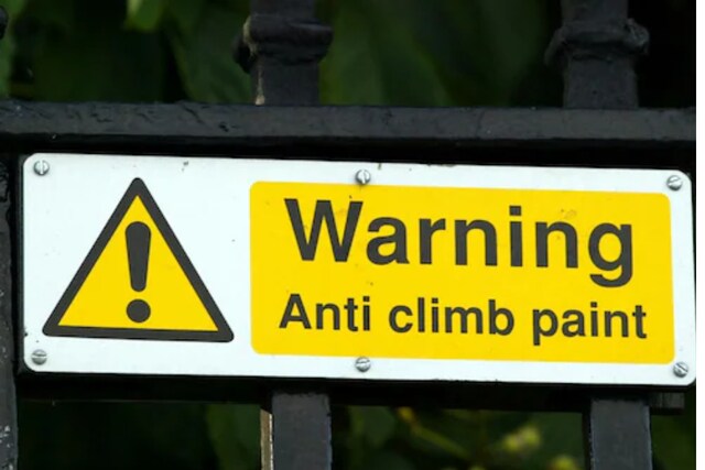 Did You Know About This Anti-climbing Paint Which Keeps Trespassers At ...