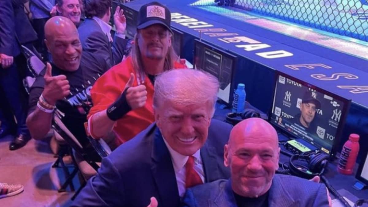 Crowd Erupts as Former US President Donald Trump Makes a Surprise UFC ...