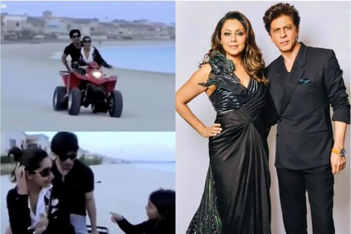 Shah Rukh Khan Calls Gauri Khan 'Speed Maniac' As They Zoom On A Beach Bike In This Viral Video ...