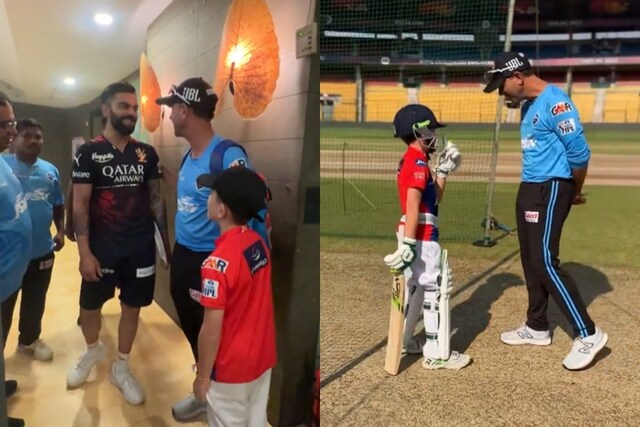 WATCH: Ricky Ponting's Son Meets Virat Kohli, Bats in Nets; DC Coach Jokes 'Available on ...