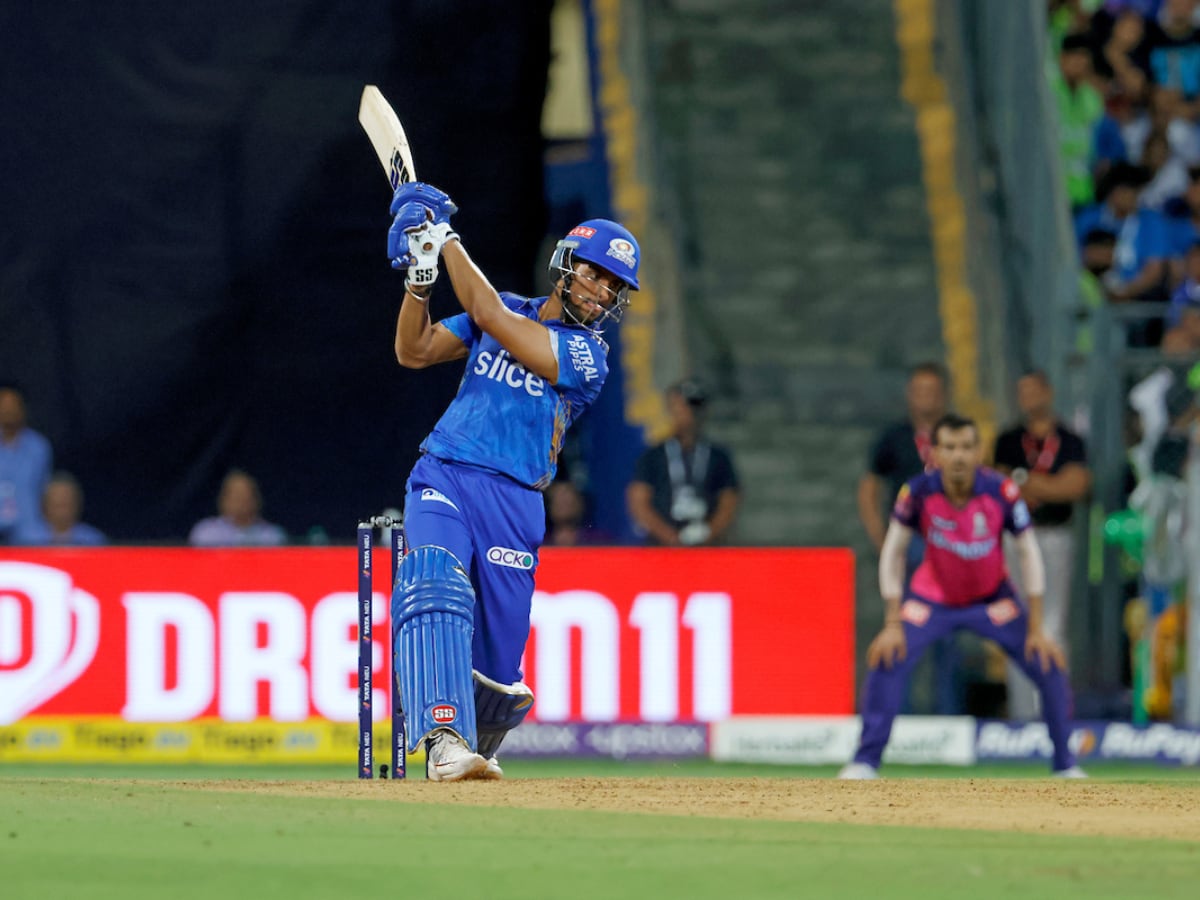 IPL 2023, MI vs RR in Pics: Tim David Helps MI Pull off Miraculous Win ...