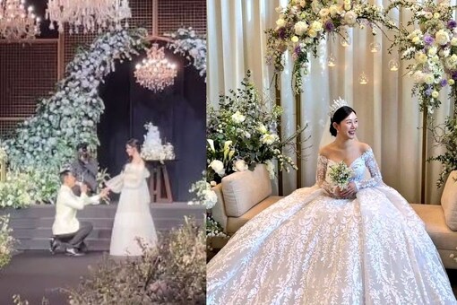 Lee Seung Gi Sings 'Will You Marry Me' for Lee Da In at Their Wedding, Dreamy Videos Go Viral ...