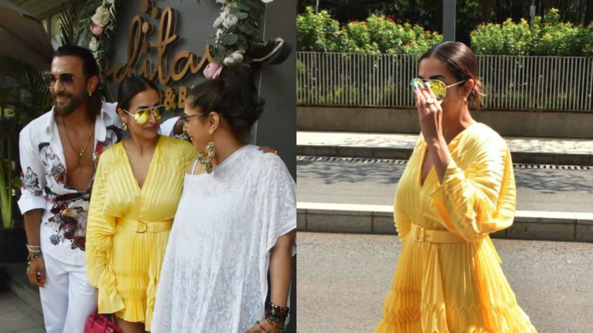 Malaika Arora Looks Hot in Yellow as She Catches Up With Terrence Lewis ...