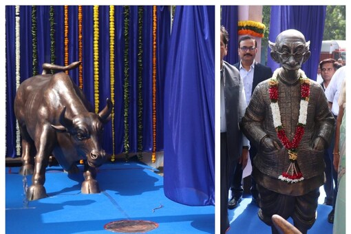 Check Out The Iconic Bull And Common Man Sculptures Unveiled At ...