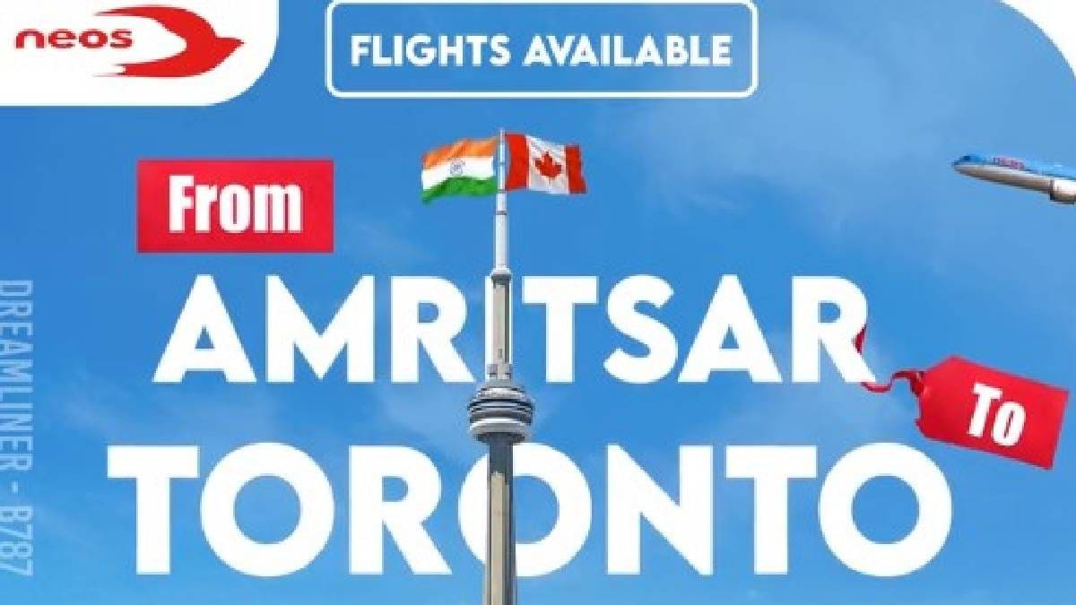 Neos Airline Starts Flight Services From Amritsar to Toronto, Details ...