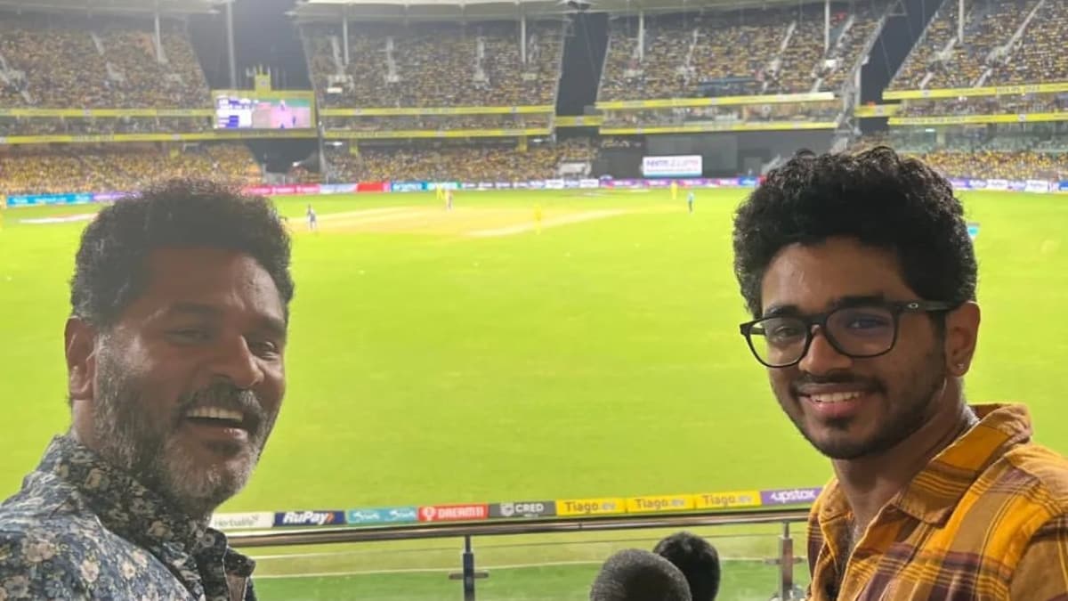 Prabhu Deva's Picture With Son Enjoying IPL Match In Chennai Is Viral ...
