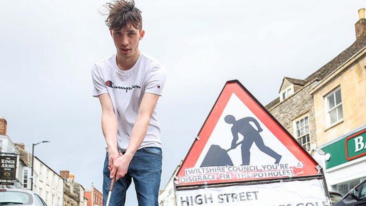 UK Teen's 'High Street Crazy Potholes Golf Course' Has Everyone Talking ...