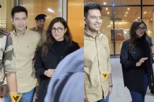 Parineeti Chopra, Raghav Chadha Spotted Together at Airport; In Mumbai To Meet Priyanka, Nick ...