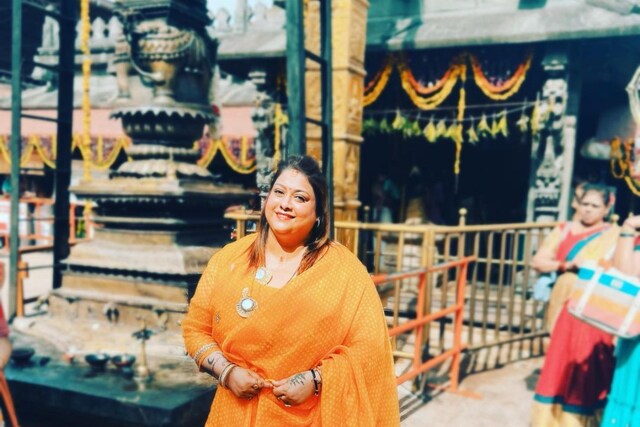 Actress Rakshitha Shares Photos From Her Shree Rajarajeshwari Temple ...