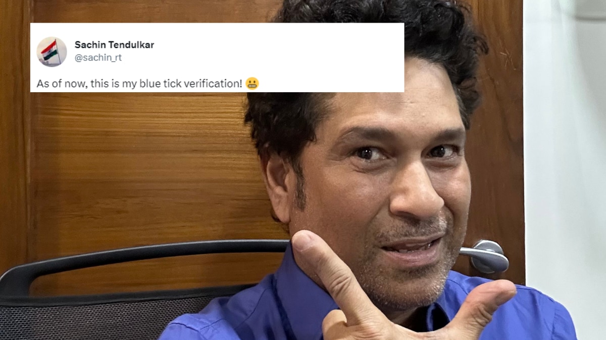 This is My Blue Tick Verification! Sachin Tendulkar Responds to User ...