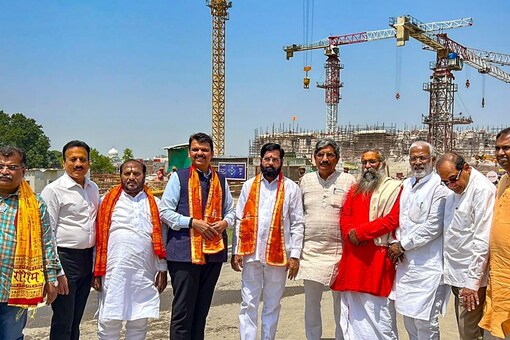 Shinde, Fadnavis in Ayodhya: Ram Mandir, Balasaheb's Dream, Becoming a ...