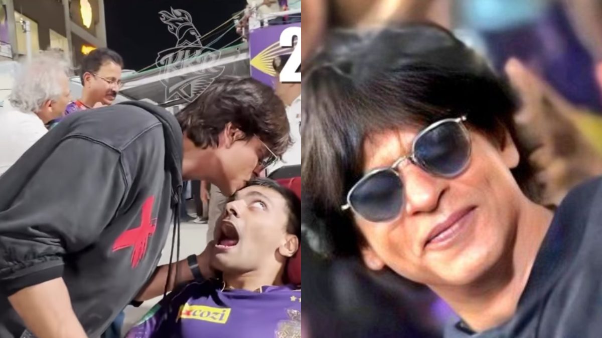 Shah Rukh Khan Kisses Specially-Abled Super Fan at KKR Match; SRK Fans ...