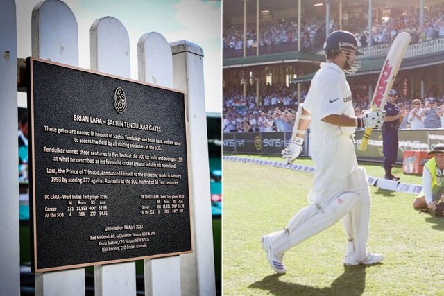 Sydney Cricket Ground Honours Sachin Tendulkar, Brian Lara with a Gate ...