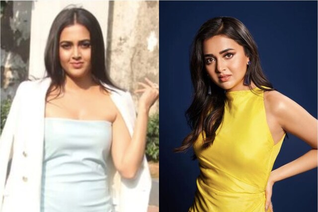 Tejasswi Prakash Turns Heads In A Sexy Little Blue Dress Pics Go Viral