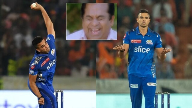 Arjun Tendulkar's 'Unorthodox' Run-up While Bowling for Mumbai Indians ...