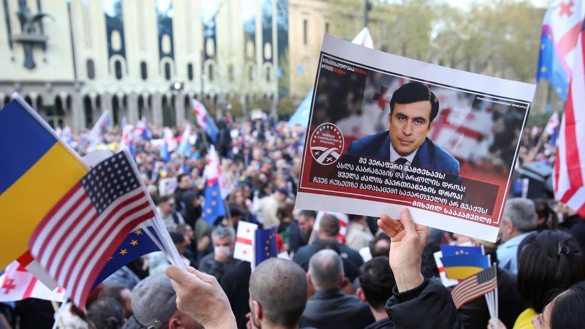 Thousands Rally in Georgia Against Government, Protestors Gather ...