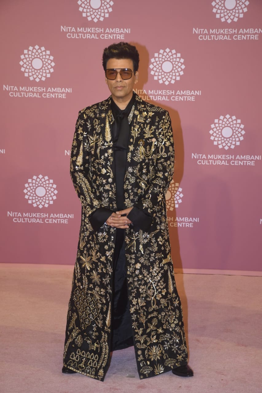 Karan Johar Slips Into a Magnificent Black and Golden Embroidered ...