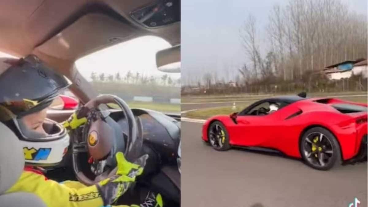 3-Year-Old Drives Parents' Red Ferrari On Turkey Race Track, Internet ...