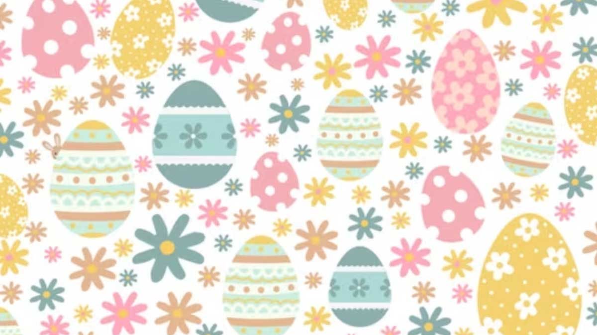 Optical Illusion: Find The Bunny Hidden Among Eggs And Flowers In This ...
