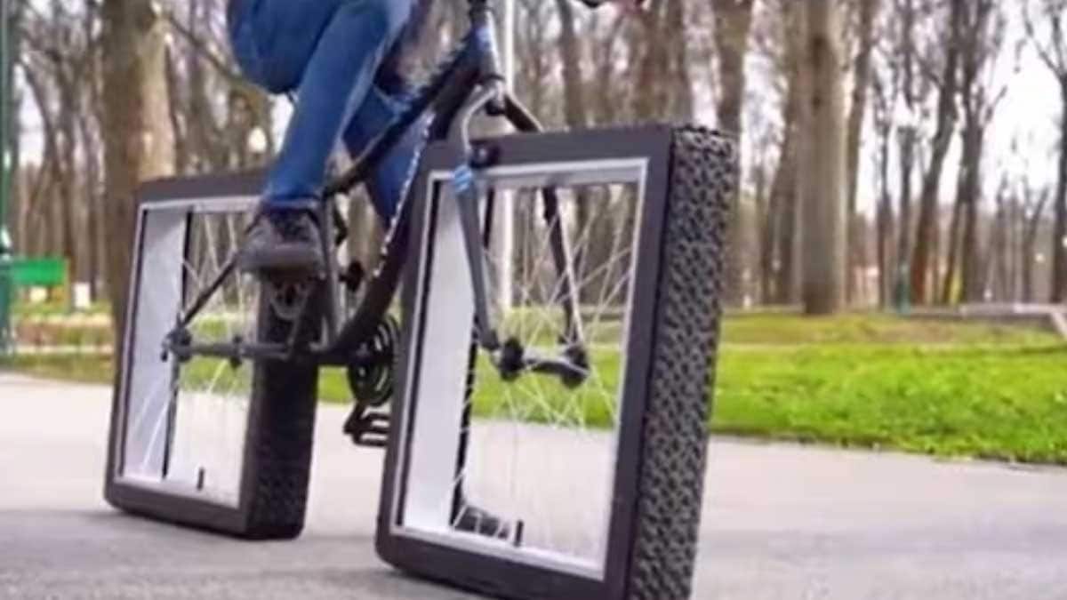 Video Of Bicycle Running On Square Wheels Leaves Internet Stunned ...