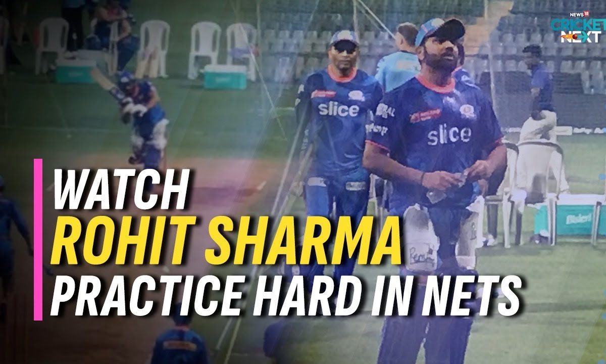 WATCH: Rohit Sharma's Intense Batting in Nets Ahead of Gujarat Titan ...