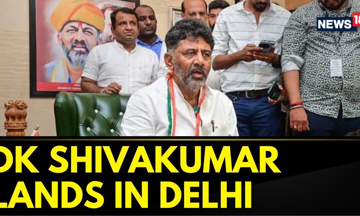 Karnataka CM | DK Shivakumar Lands In Delhi: First Visuals On News18 | Rahul Gandhi ...