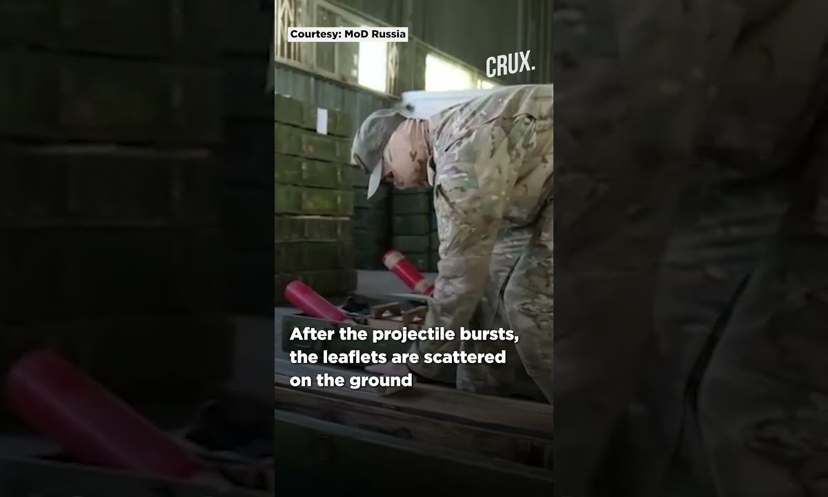 Russia Launches Propaganda Leaflets At Ukrainian Positions Using BM-21 ...