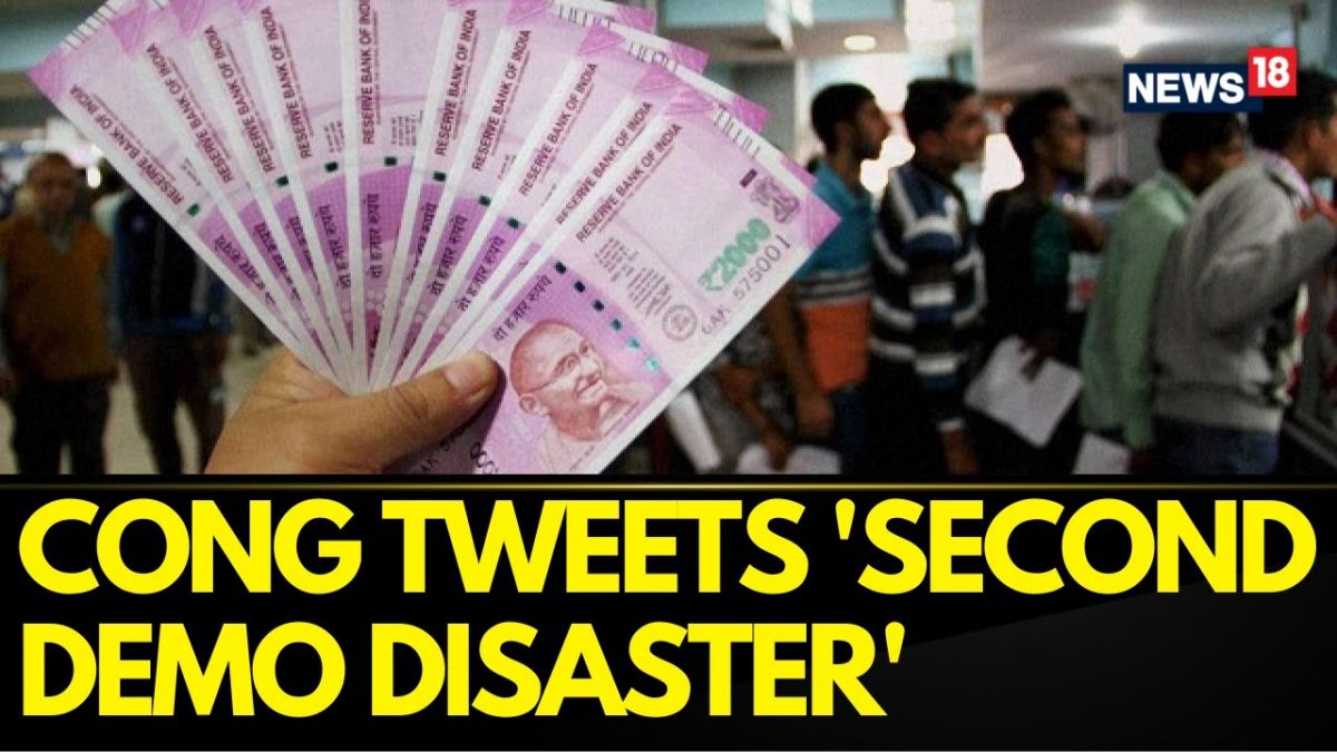 2000 Rupee Note Ban News Today | Congress Calls It Second ...