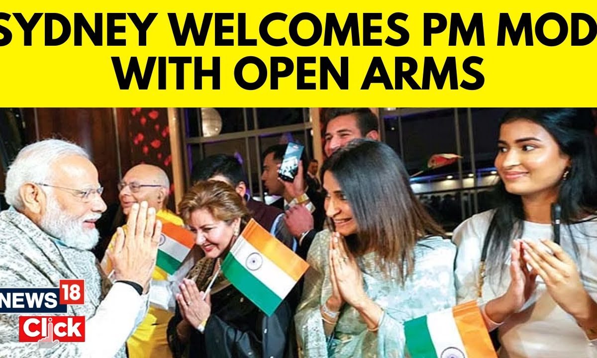 Pm Modi In Australia Pm Modi In Sydney Indian Diaspora S Grand