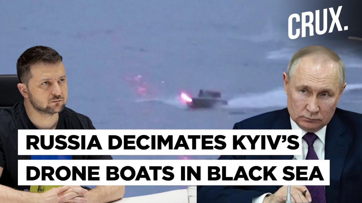 Russia “Destroys” Kyiv’s Unmanned Boats Trying To Attack Its Ship In ...
