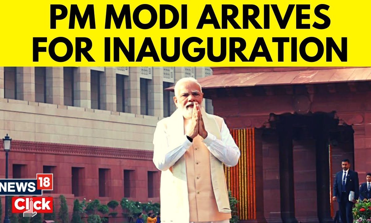 PM Modi Arrives For Inauguration Of New Parliament Building, Begins Puja | Parliament ...