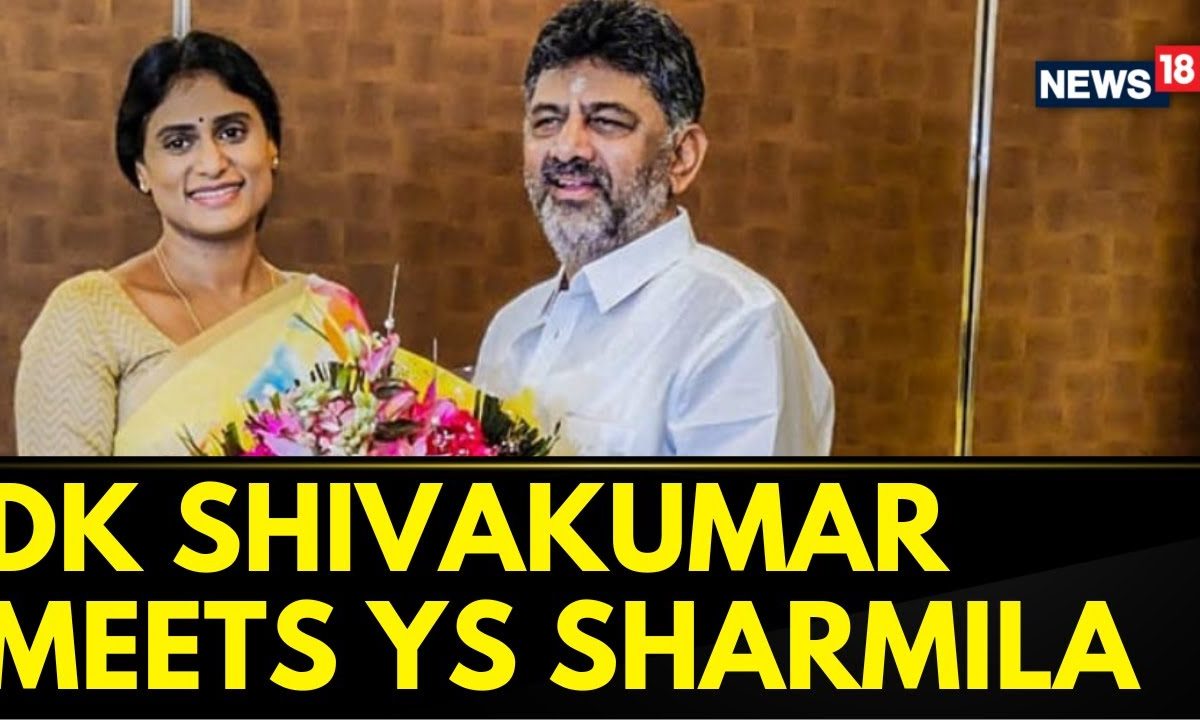 YS Sharmila And DK Shivakumar Meet Amid Speculations Of Alliance Between YSRTP & Congress ...