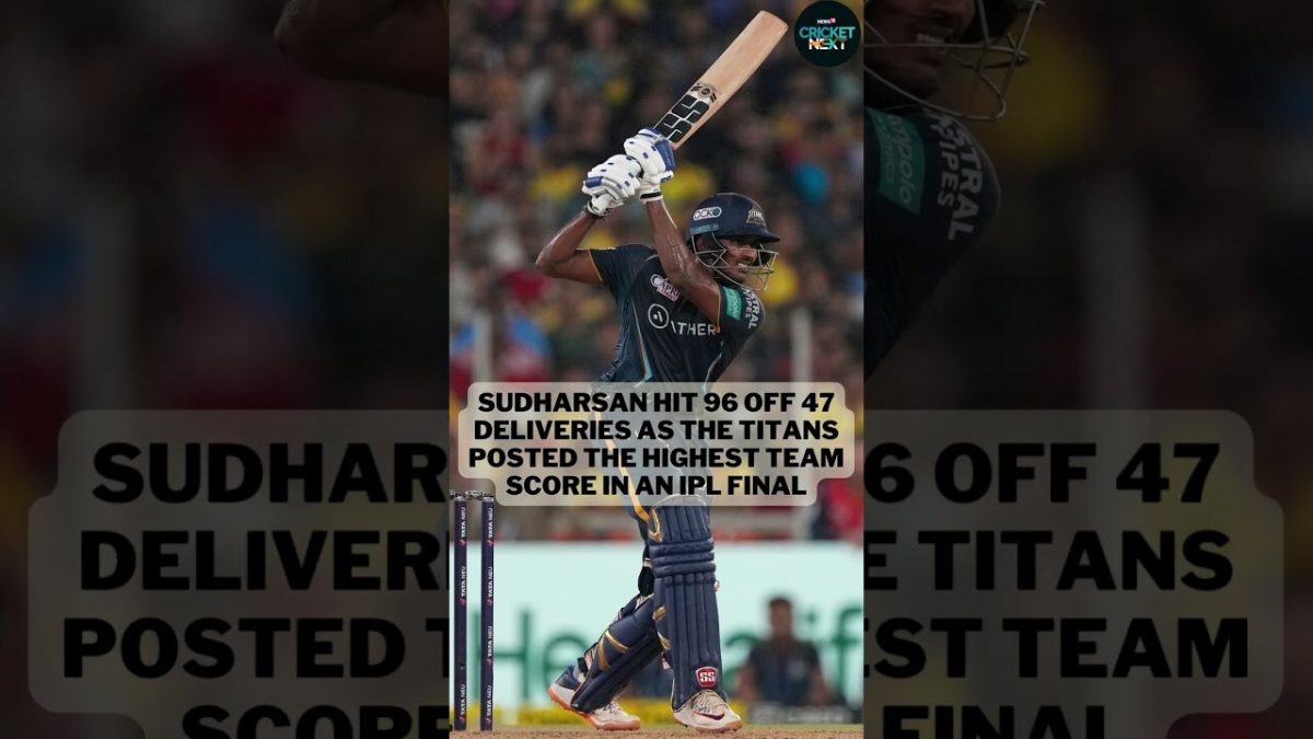 Sai Sudharsan Hits 96, Highest Score by Uncapped Player in IPL Final ...