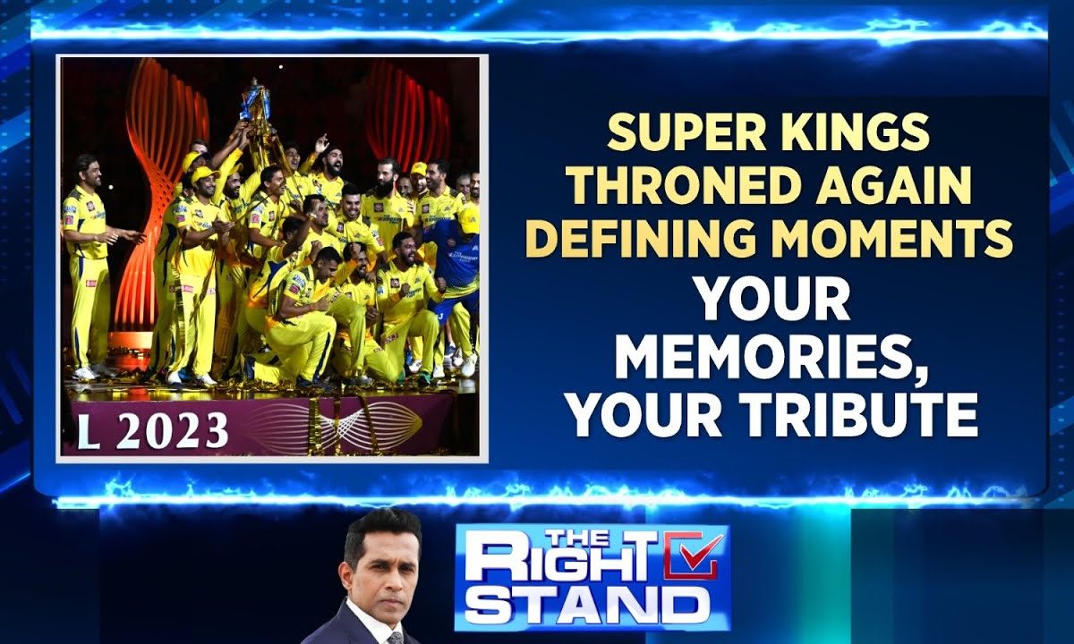 CSK beat GT to win IPL 2023 Trophy | MS Dhoni | Ravindra Jadeja ...
