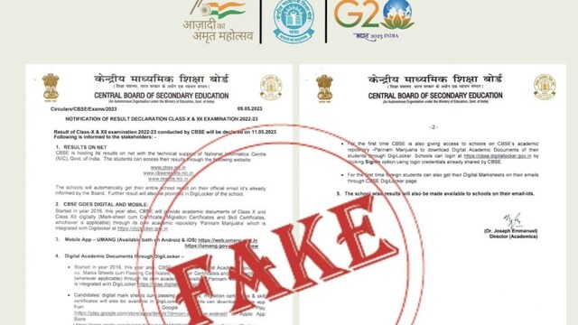 CBSE Board Result 2023 to be Declared Tomorrow? Fake Notice Goes Viral ...