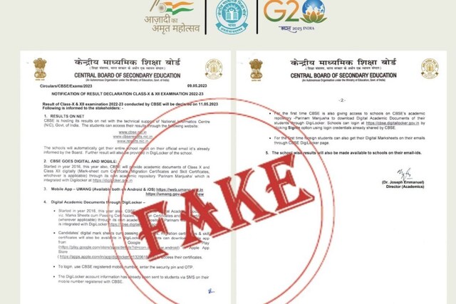 CBSE Board Result 2023 to be Declared Tomorrow? Fake Notice Goes Viral ...