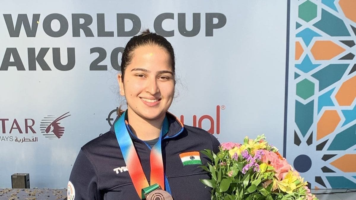 ISSF World Cup: India's Rhythm Sangwan Clinches Bronze in Azerbaijan ...
