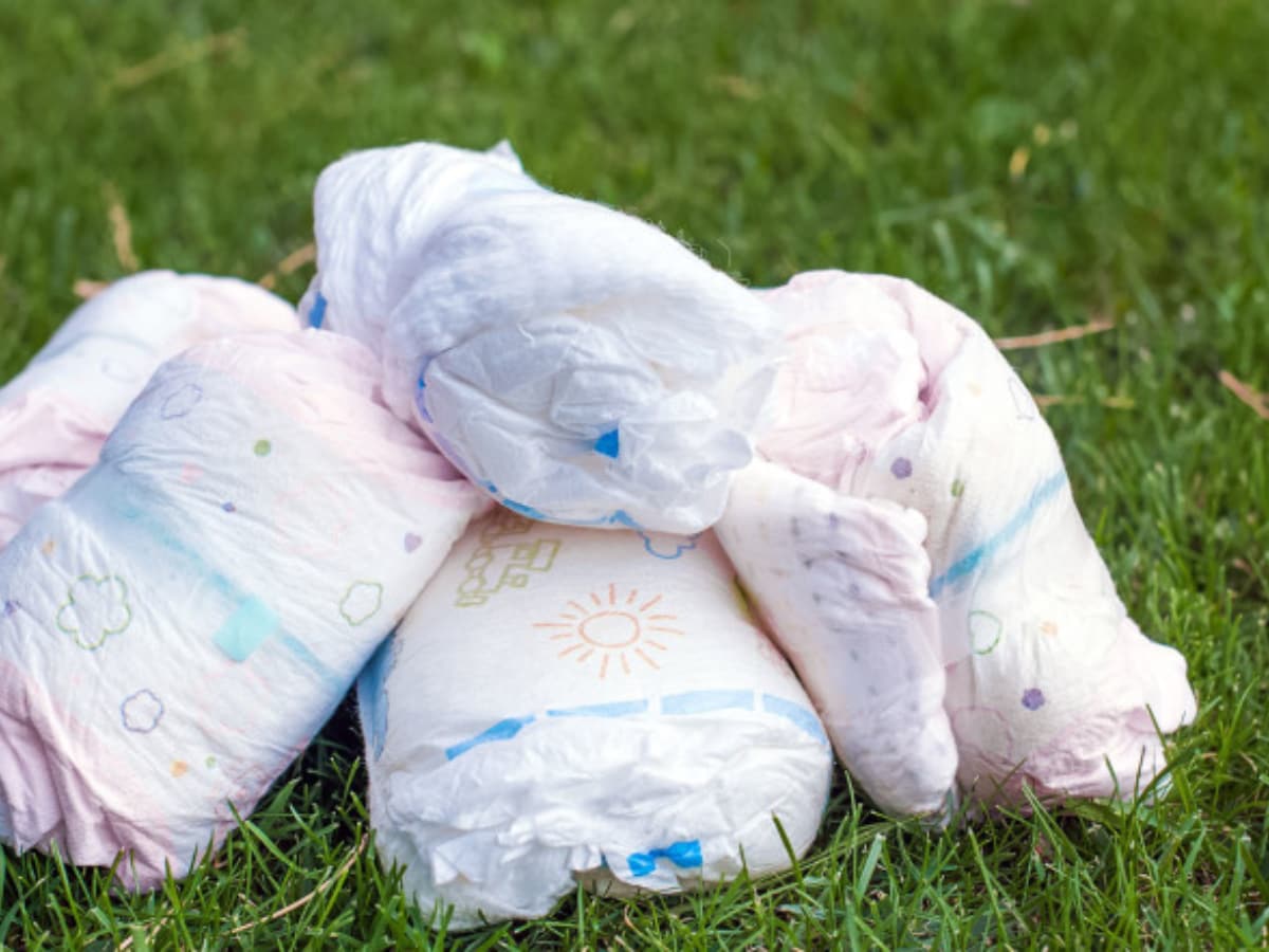 Used Disposable Diapers