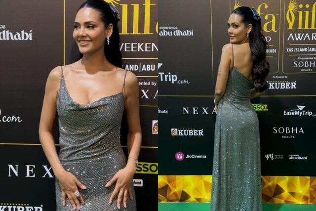 Sexy! Esha Gupta Goes Bold In Strappy Dress With Plunging Neckline at IIFA; Video Goes Viral ...