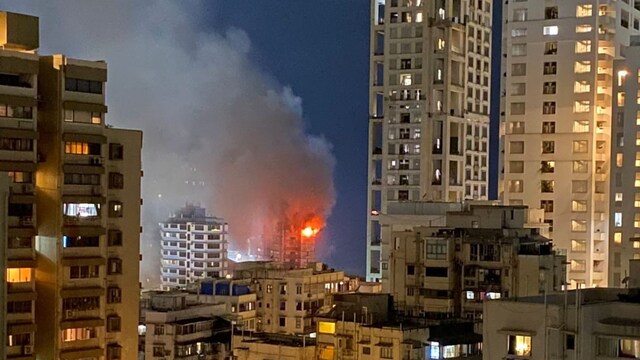 Massive Blaze Breaks Out on 12th Floor of High-rise in Mumbai's Breach ...