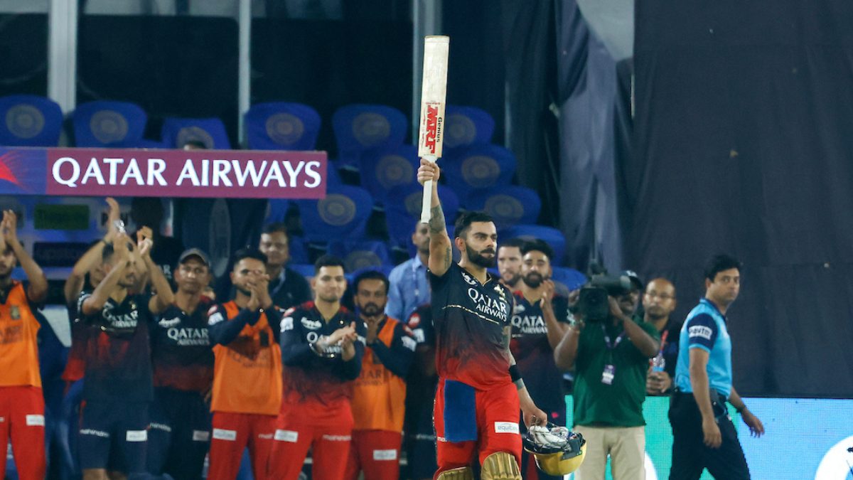 Virat Kohli Brings up Record 6th IPL Century With a Six, RCB Dugout ...